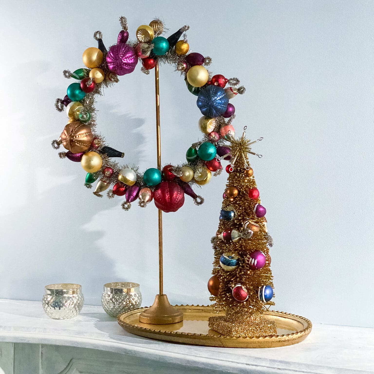 Tabletop Wreath Stand | Living Beautifully